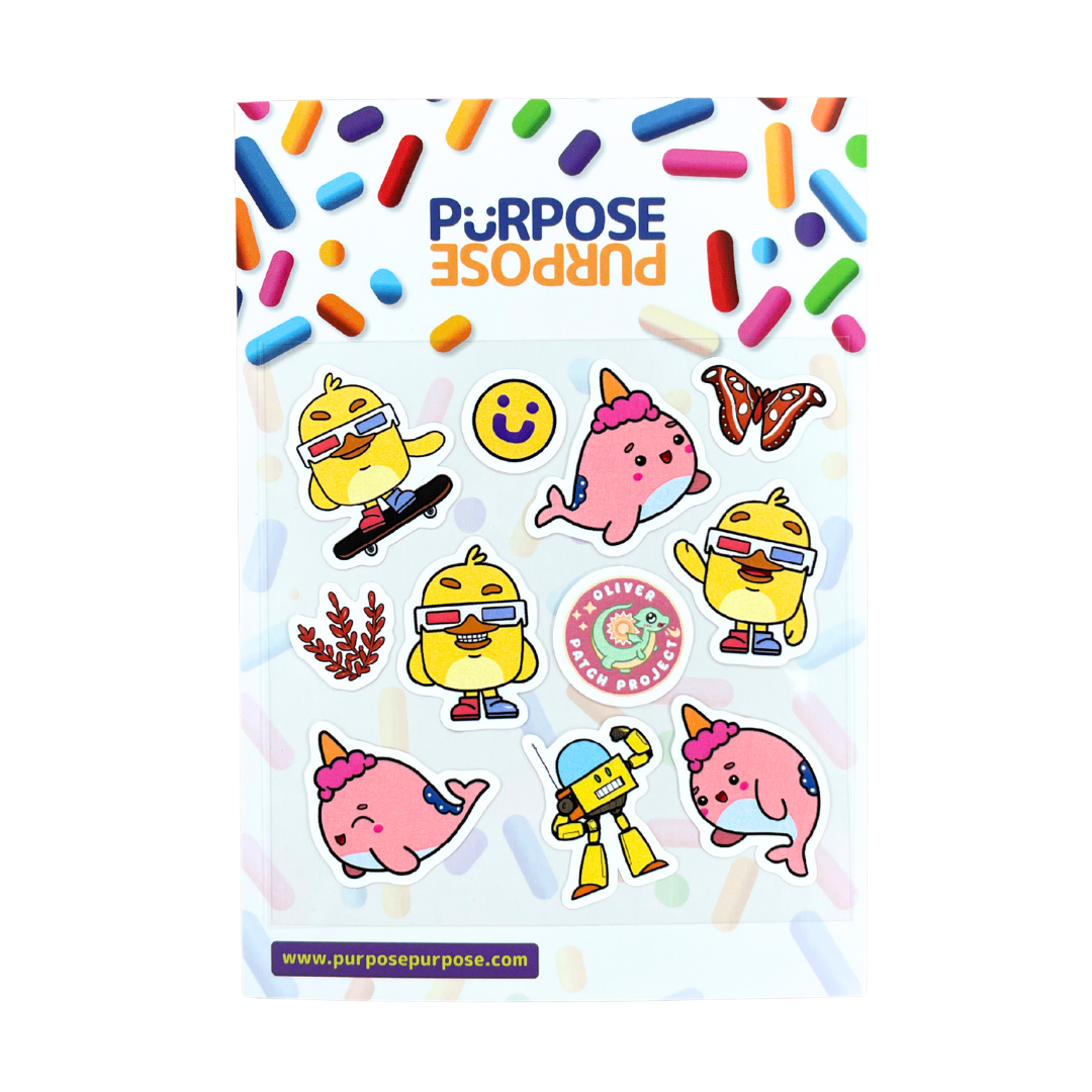 Darla and Cheddar Sticker Sheet – Purpose Purpose